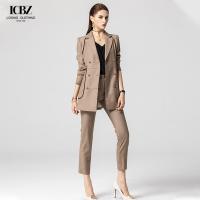 China Women Formal Business Suit 3 Piece Set Polyester Blazer Coat Shorts Office Wear S-10XL for sale