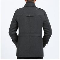 China Men's Garment Dyed Woolen Business Casual Suit Jacket Custom OEM Winter Coat 50pcs MOQ for sale