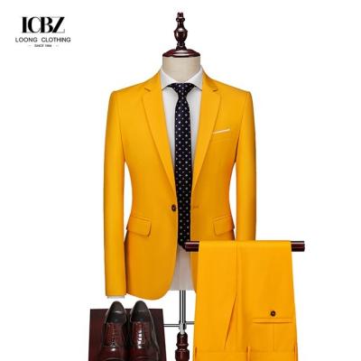 China Men's Powder Blue Formal Suit 2 Piece Polyester Viscose Office Wear Sizes S to 10XL for sale