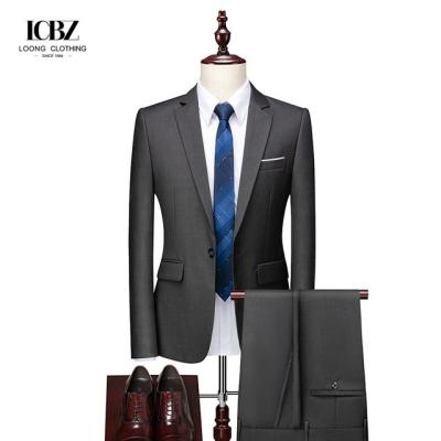 China Men's Slim Fit Formal Suit Pants Polyester Cotton Blend S to 10XL Custom for sale