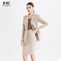 China Women Formal Business Suit Slim Fit Double Breasted Pants Suit Polyester Cotton Sizes S to 10XL for sale