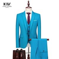 China Men's Slim Fit Formal Suit Pants Polyester Cotton Blend S to 10XL Custom for sale
