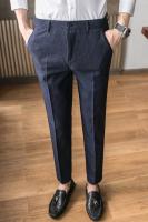 China Men's Slim Fit Formal Wedding Suit Pants Blazer Dress Pants with Zipper Fly Waist 32-40 for sale