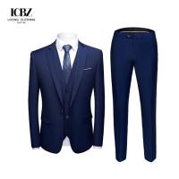 China V-Neck Collar Work Vest Uniform Design Men's Formal Suit Polyester Cotton Sizes S-10XL for sale