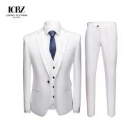 China V-Neck Collar Work Vest Uniform Design Men's Formal Suit Polyester Cotton Sizes S-10XL for sale