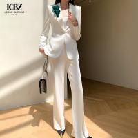 China Women Formal Business Suit 3 Piece Set Nonwoven Office Wear with Button Decoration Sizes S to 10XL for sale