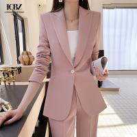 China Women Formal Business Suit 3 Piece Set Nonwoven Office Wear with Button Decoration Sizes S to 10XL for sale