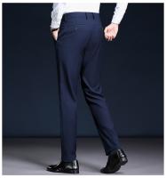 China Polyester Cotton Men's Business Pants Trousers Suit with Formal Dress Coat Slim Fit Blazer M to 8XL for sale