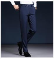 China Polyester Cotton Men's Business Pants Trousers Suit with Formal Dress Coat Slim Fit Blazer M to 8XL for sale