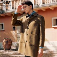 China Customized Wool Blend Overcoat Men Winter Warm Windbreaker Business Coat S-3XL for sale