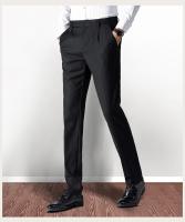 China Boys Cotton Polyester Wide Leg Pants Set M to 8XL Black Dark Gray for sale