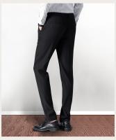 China Boys Cotton Polyester Wide Leg Pants Set M to 8XL Black Dark Gray for sale