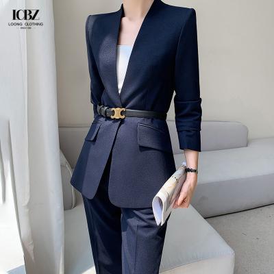 China Custom Men's Formal Business Suit Polyester Cotton Blend Sizes S to 10XL for Office Wear for sale