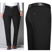 China Midweight Men's Formal Trousers Mint Green Office Attire Cotton Polyester M to 8XL for sale