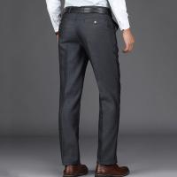 China Midweight Men's Formal Trousers Mint Green Office Attire Cotton Polyester M to 8XL for sale