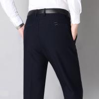 China Midweight Men's Formal Trousers Mint Green Office Attire Cotton Polyester M to 8XL for sale