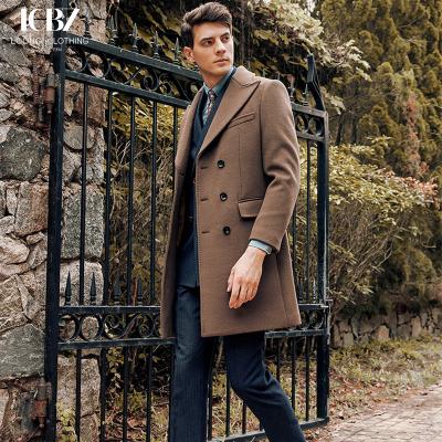 China Custom Business Suit Men Wool Blend Double Breasted Blazer S-3XL Custom Logo for sale