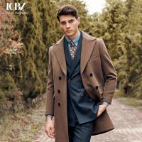 China Custom Business Suit Men Wool Blend Double Breasted Blazer S-3XL Custom Logo for sale
