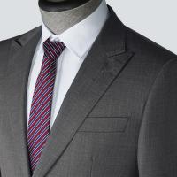 China Regular Length Woolen Slim Fit Single Breasted Men's Suit 2 Piece Set for sale