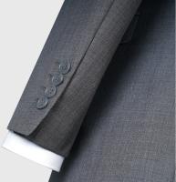 China Regular Length Woolen Slim Fit Single Breasted Men's Suit 2 Piece Set for sale