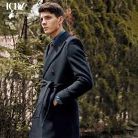 China Custom Business Men Wool Blend Long Coat Slim Fit Windbreaker Jacket S-3XL for sale