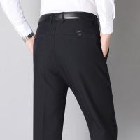 China Men's Adjustable White Black Chino Trousers Spring Regular Fit Dress Pants Cotton Polyester Sizes M-8XL for sale