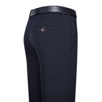 China Men's Adjustable White Black Chino Trousers Spring Regular Fit Dress Pants Cotton Polyester Sizes M-8XL for sale