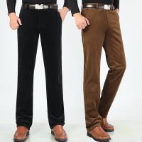 China LCBZ Winter Corduroy Men's Trousers Stretch Windproof Warm Closure Type Drawstring for sale