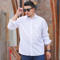 China Men's Long Sleeve Dress Shirt Polyester Viscose Black Sizes S to 4XL Custom Logo for sale
