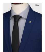 China V-Neck Plus Size 3 Piece Wool Polyester Formal Business Suit for Men Wedding Party Dark Blue M to 2XL for sale
