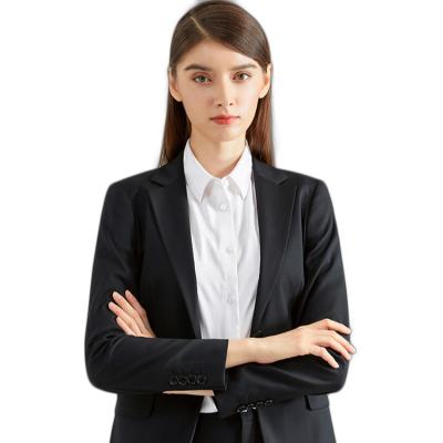 China Professional Slim Fit Ladies Blazer Office Suit Windproof Fabric Sizes S-XXL for sale