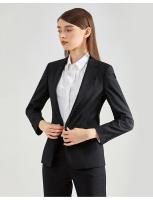 China Professional Slim Fit Ladies Blazer Office Suit Windproof Fabric Sizes S-XXL for sale