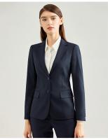 China Professional Slim Fit Ladies Blazer Office Suit Windproof Fabric Sizes S-XXL for sale