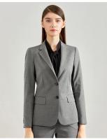 China Professional Slim Fit Ladies Blazer Office Suit Windproof Fabric Sizes S-XXL for sale