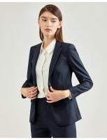 China Professional Slim Fit Ladies Blazer Office Suit Windproof Fabric Sizes S-XXL for sale