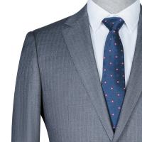 China Men's Formal Suit Long Coat Stand Collar Winter Business Design 2024 for sale