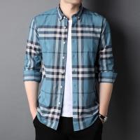 China Button Down Collar 100% Cotton Oxford Men's Long Sleeve Plaid Shirt Autumn Size M to XXXL for sale