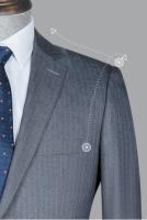 China Men's Formal Suit Long Coat Stand Collar Winter Business Design 2024 for sale