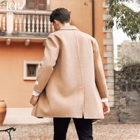 China Custom Double Sided Wool Cashmere Coat for Men Business Suit Collar S M L XL 2XL 3XL for sale