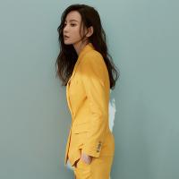 China Regular Fit Women's Suit Two Pieces Long Sleeve Autumn Office Lady Business Set Polyester 20x25x10cm for sale