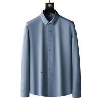 China Custom Tuxedo Men's Formal Shirt 100% Cotton Long Sleeve Plus Size M to 5XL for sale