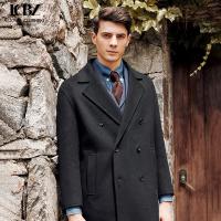 China Custom Business Suit Men Wool Blend Lapel Coat Sizes S to 3XL for Casual Wear for sale