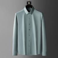 China Custom Tuxedo Men's Formal Shirt 100% Cotton Long Sleeve Plus Size M to 5XL for sale