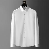 China Custom Tuxedo Men's Formal Shirt 100% Cotton Long Sleeve Plus Size M to 5XL for sale