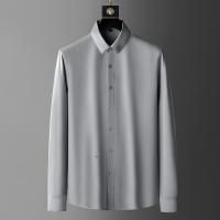 China Custom Tuxedo Men's Formal Shirt 100% Cotton Long Sleeve Plus Size M to 5XL for sale