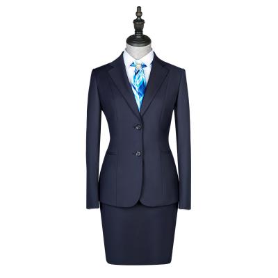 China Women V Neck Blazer Pencil Skirt Suit Set 2 Piece Office Formal Wear for sale