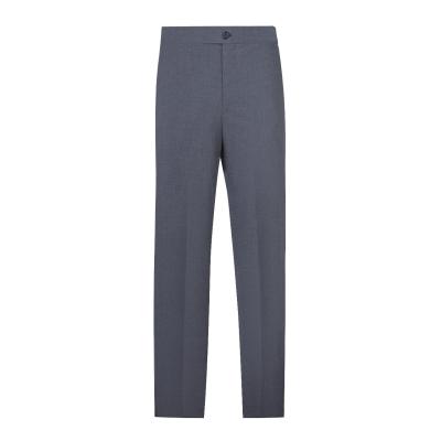 China Men's Classic Formal Straight Trousers Pants Polyester Cotton Dark Blue Black Gray for sale