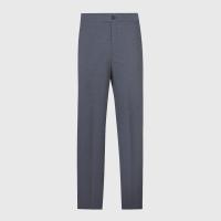 China Men's Classic Formal Straight Trousers Pants Polyester Cotton Dark Blue Black Gray for sale