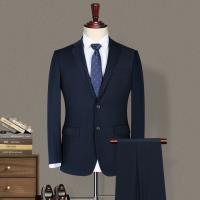 China Men's 3 Piece Suit Breathable Spring Autumn Lattice Pocket Coat S-4XL Custom for sale