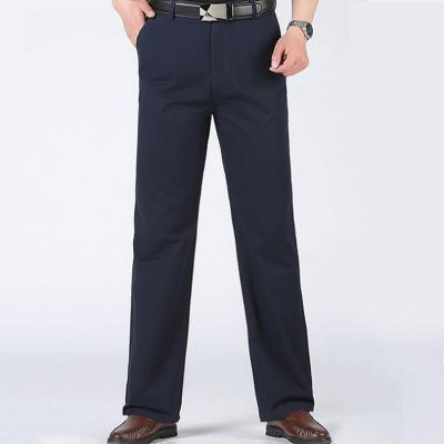 China Men's Business Pants Korean Style Cotton Polyester Trousers with Slit Side Pockets Sizes M to 8XL for sale